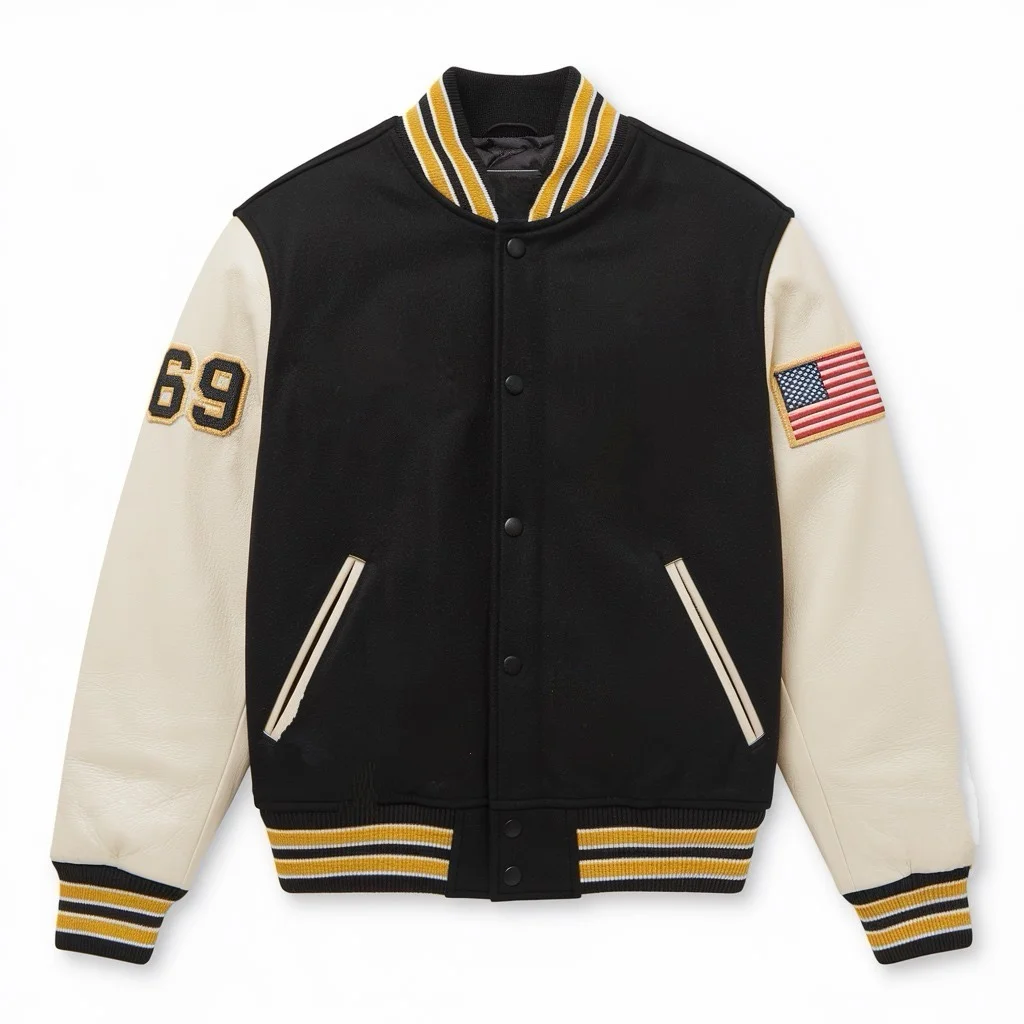Men's Classic Varsity Letterman Jacket - Man Are Brave
